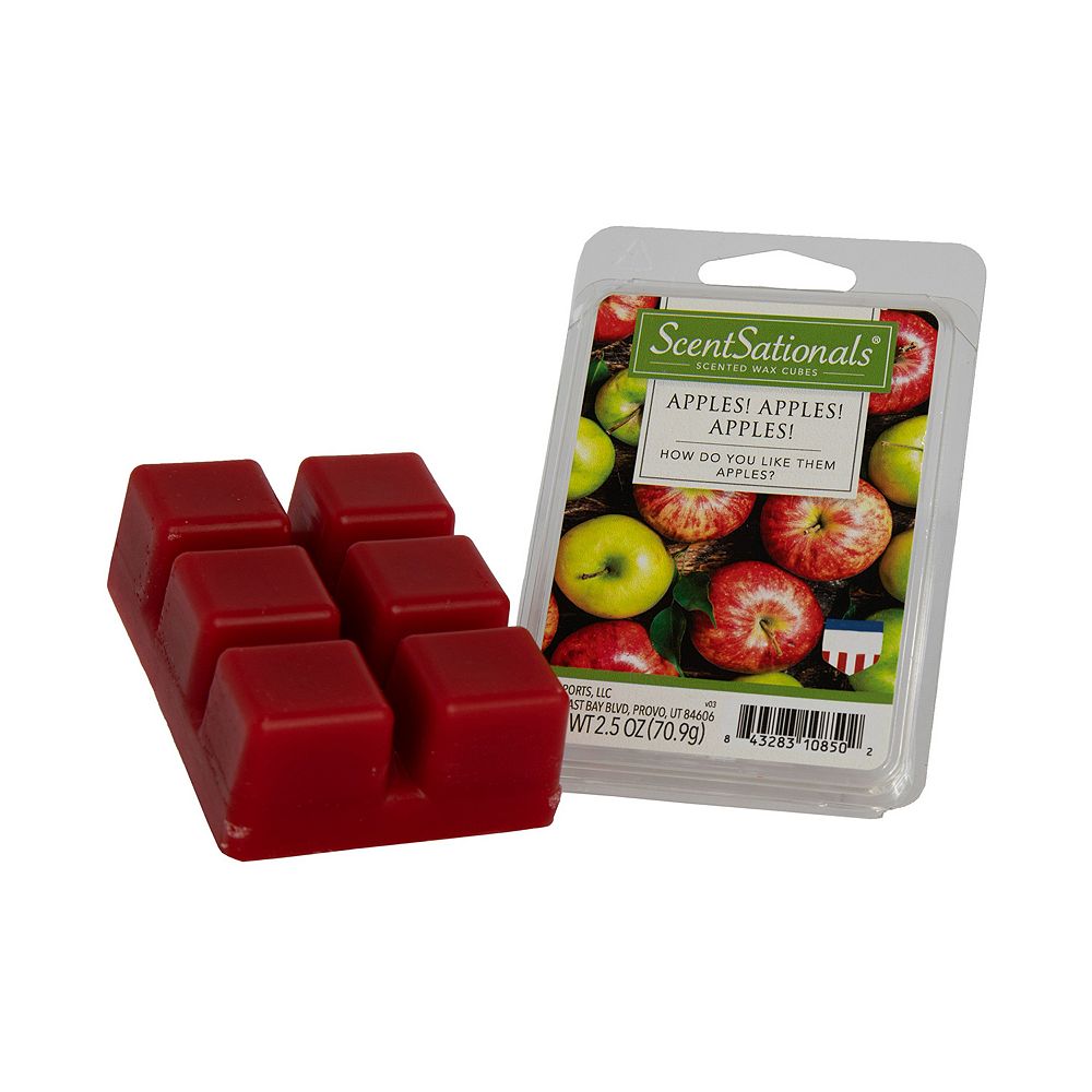 Scentsationals Apples, Apples, Apples 2.5 oz Fragrant Wax Melts - 4 Pack