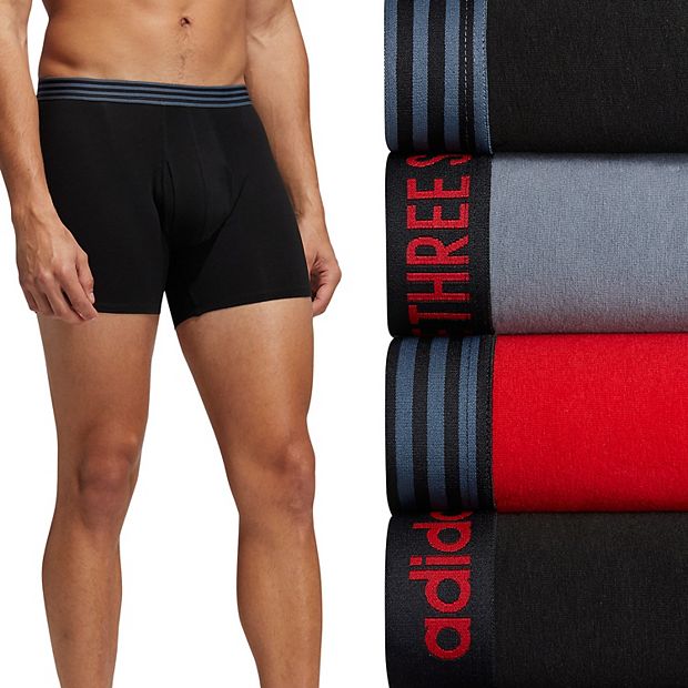 Men's Adidas 4-pack Performance Cotton Stretch Boxer Briefs Online | www.abinandanainfra.com
