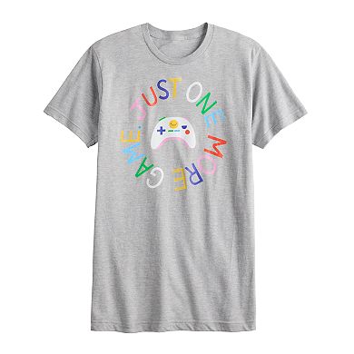 Men's Just One More Game Circled Text Controller Tee