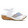 Spring Step Leaf Women's Leather Wedge Sandals