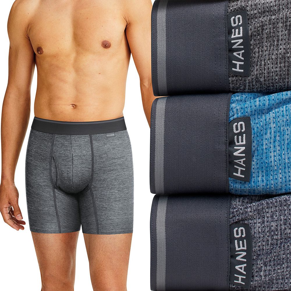 Men's Hanes Ultimate® 3-pack Comfort Flex Fit® Breathable Stretch Boxer Briefs