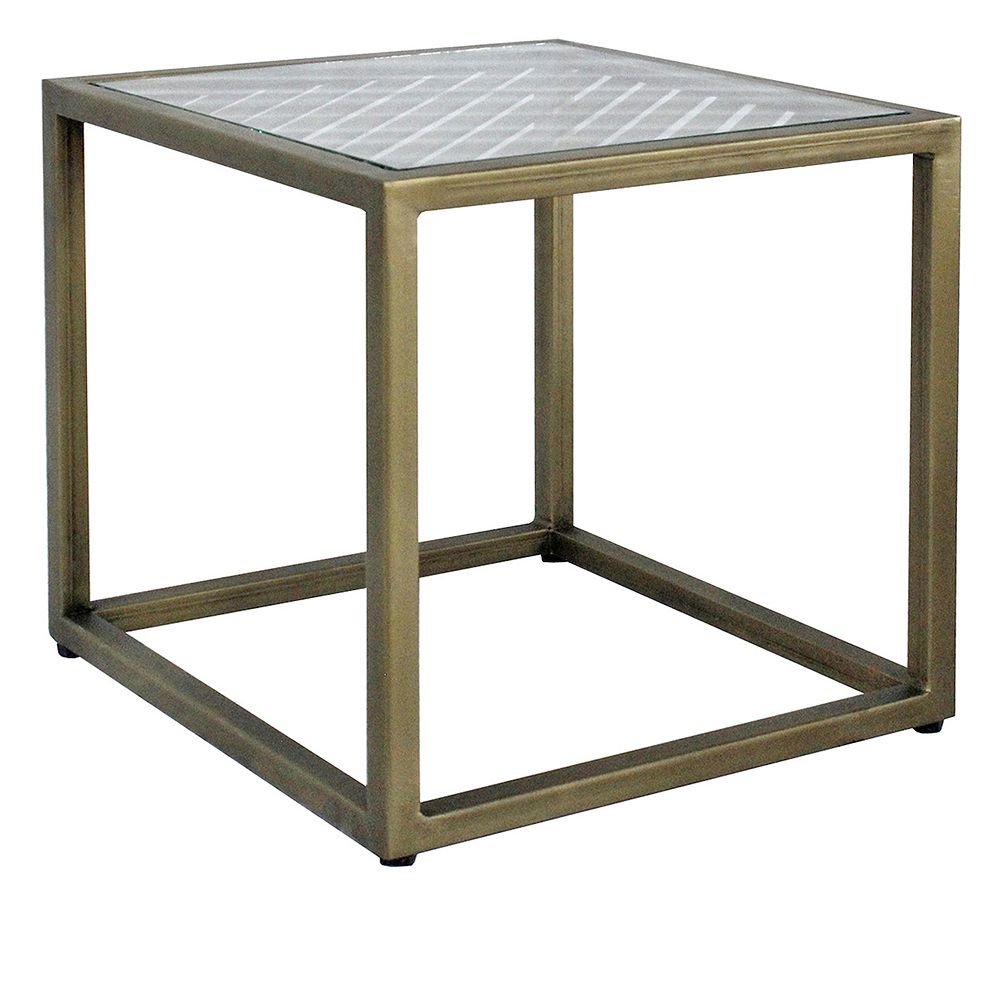 Christian Striped End Table