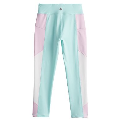 Girls 7-16 Tek Gear® Colorblock Performance 7/8 Leggings in Regular & Plus
