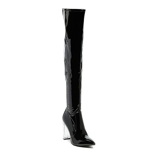 London Rag Noire Women's Thigh High Boots