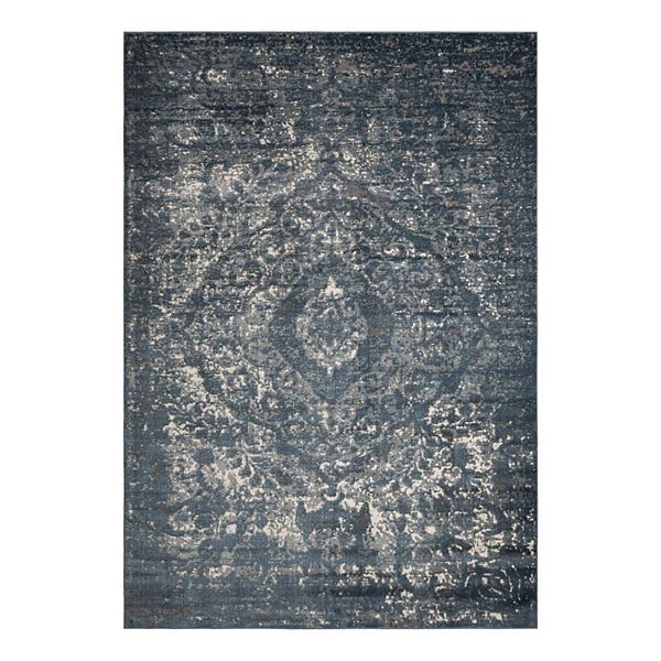 Unique Loom Astoria Portland Rug Blue/Ivory 2' 2" x 6' 1" Runner ...