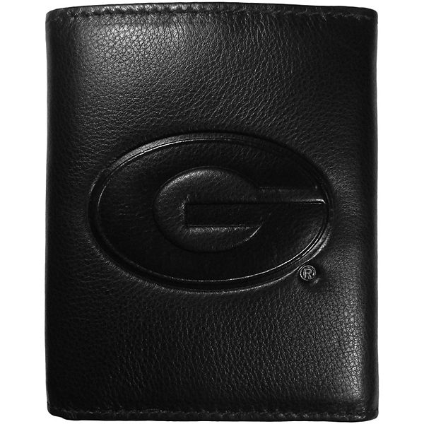 Georgia Bulldogs Embossed Leather Trifold Wallet