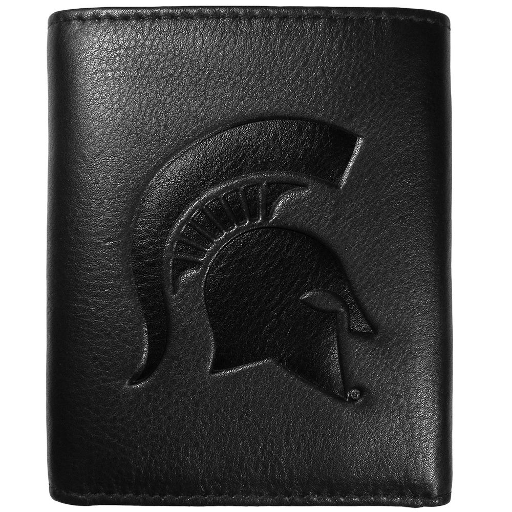 Michigan State Spartans Embossed Leather Trifold Wallet