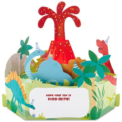 Hallmark Paper Wonder Dinosaur Volcano Pop-Up Birthday Greeting Card ...