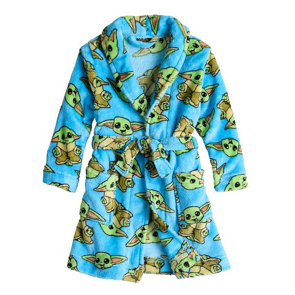 Toddler Boy The Mandalorian "Grogu Treats" Bath Robe