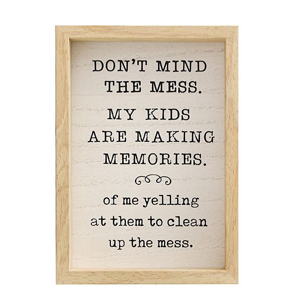 Sonoma Goods For Life® Don't Mind The Mess Caption Art Box