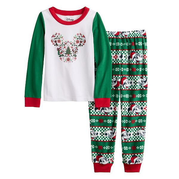Disney's Mickey Mouse Girls 4-12 Jammies For Your Families® "Holiday ...