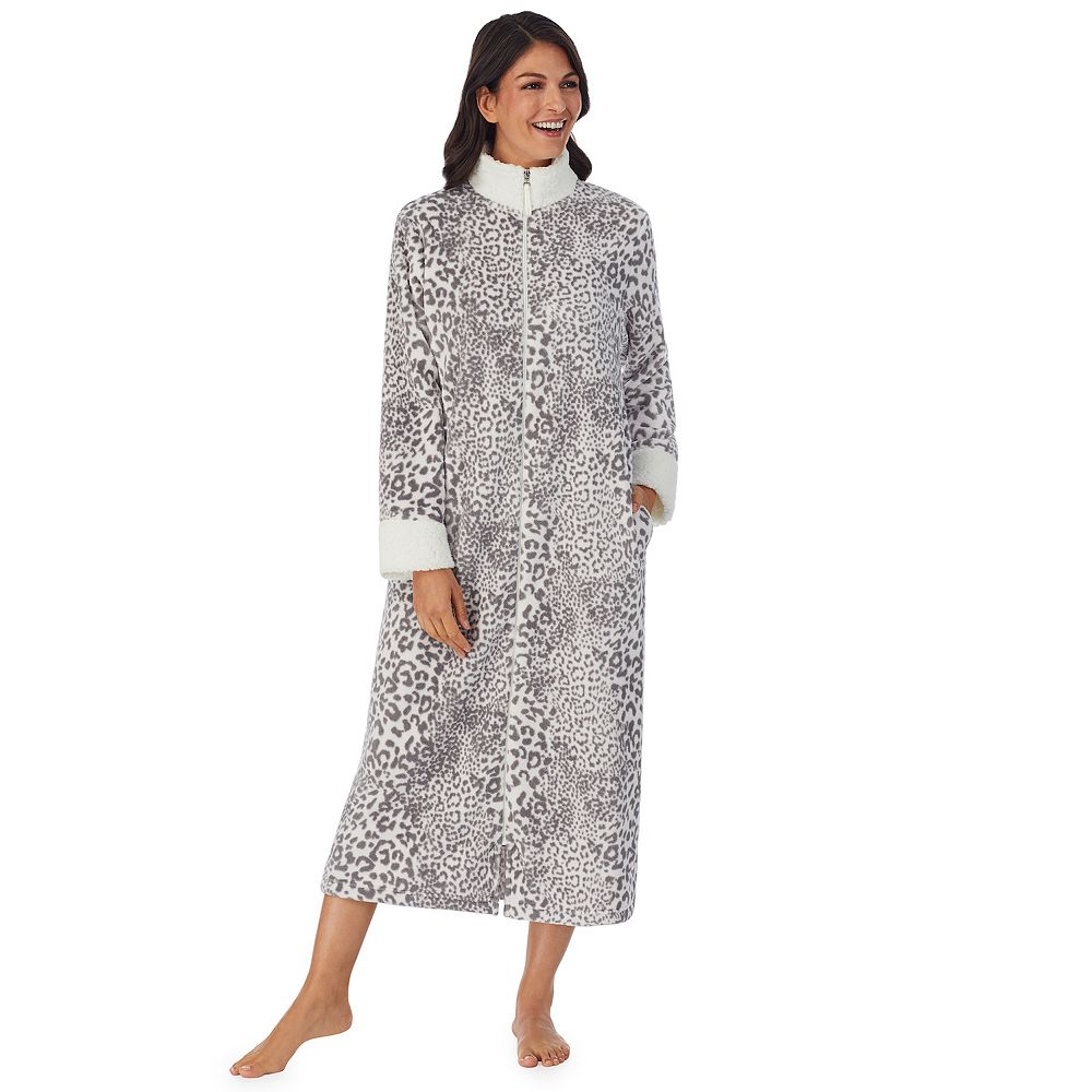 Women's Stan Herman Plush Sherpa Zip Robe