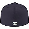 Men's New Era Navy Cincinnati Reds Logo White 59FIFTY Fitted Hat
