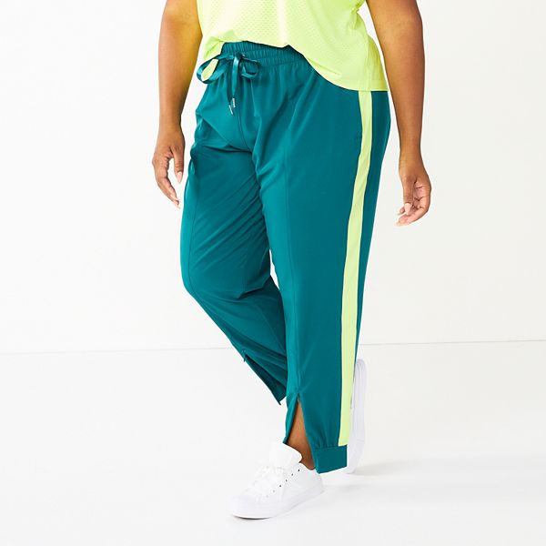 Plus Size Tek Gear® Zipper-Hem Woven Track Pants