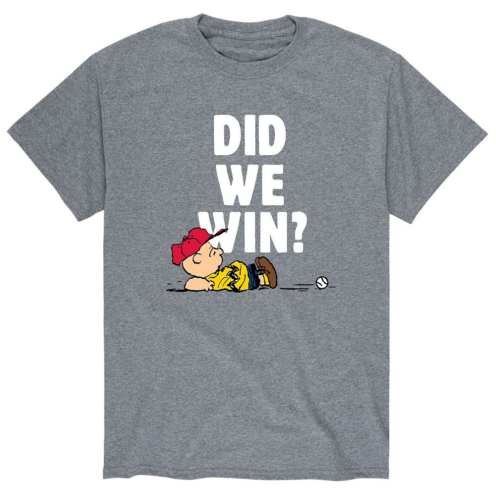 Men's Peanuts Did We Win Tee