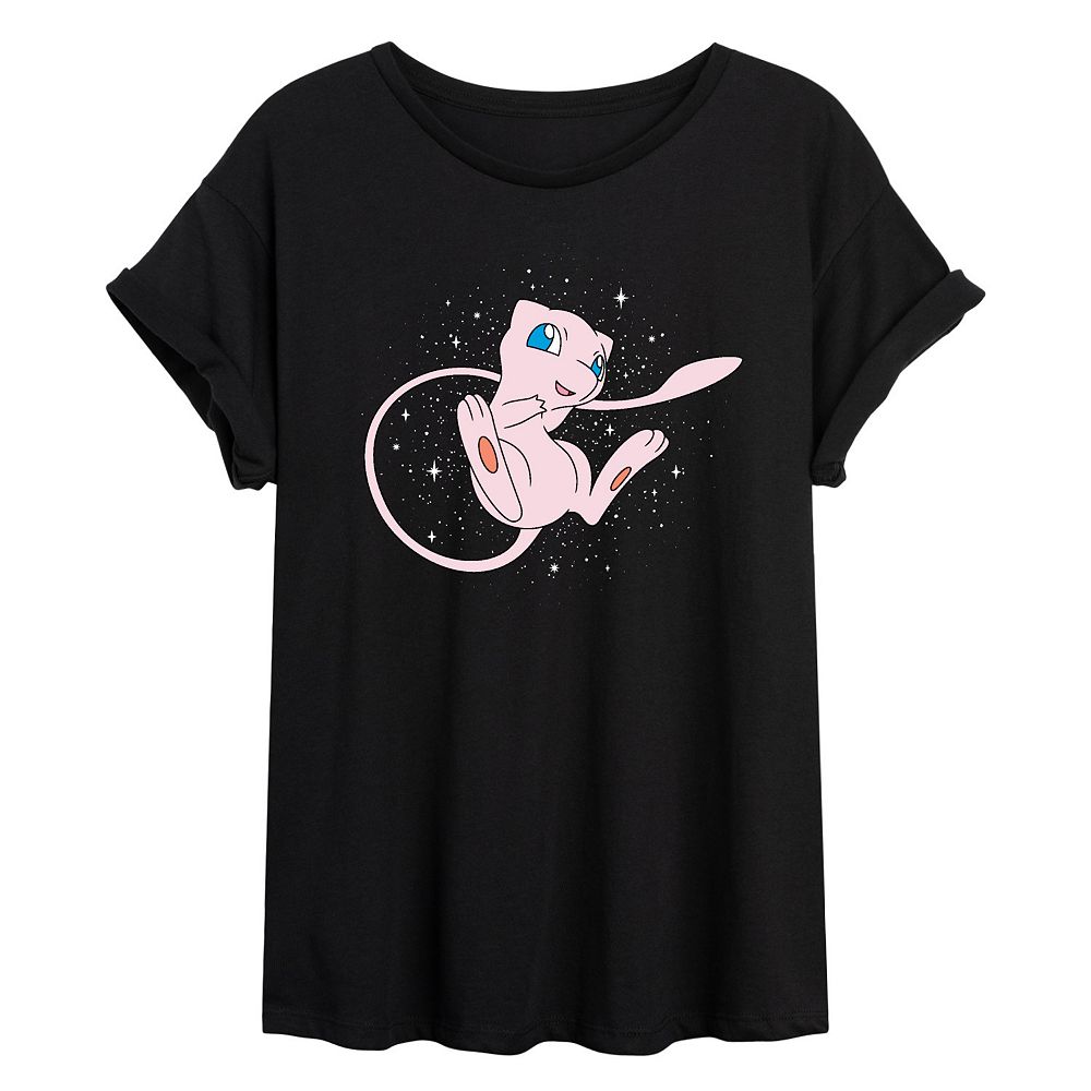Juniors' Pokémon Starry Mew Oversized Tee