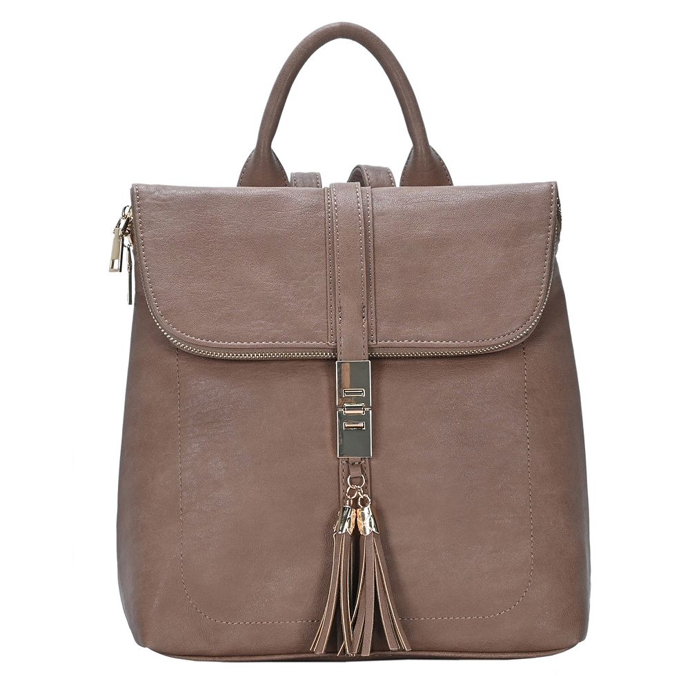 Miztique Vegan Leather Backpack with Tassel