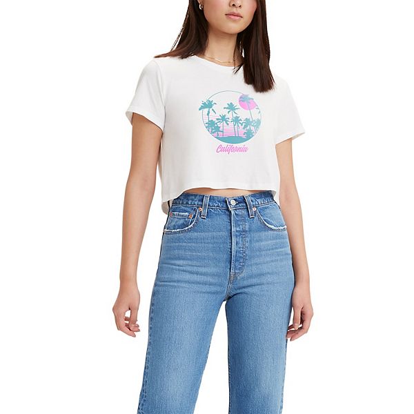 Women's Levi's® Silvertab™ Crop Graphic Logo Tee