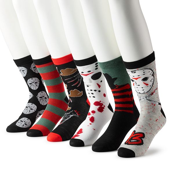 Men's Licensed Character 6-pack Variety Socks - Horror Assorted – BrickSeek