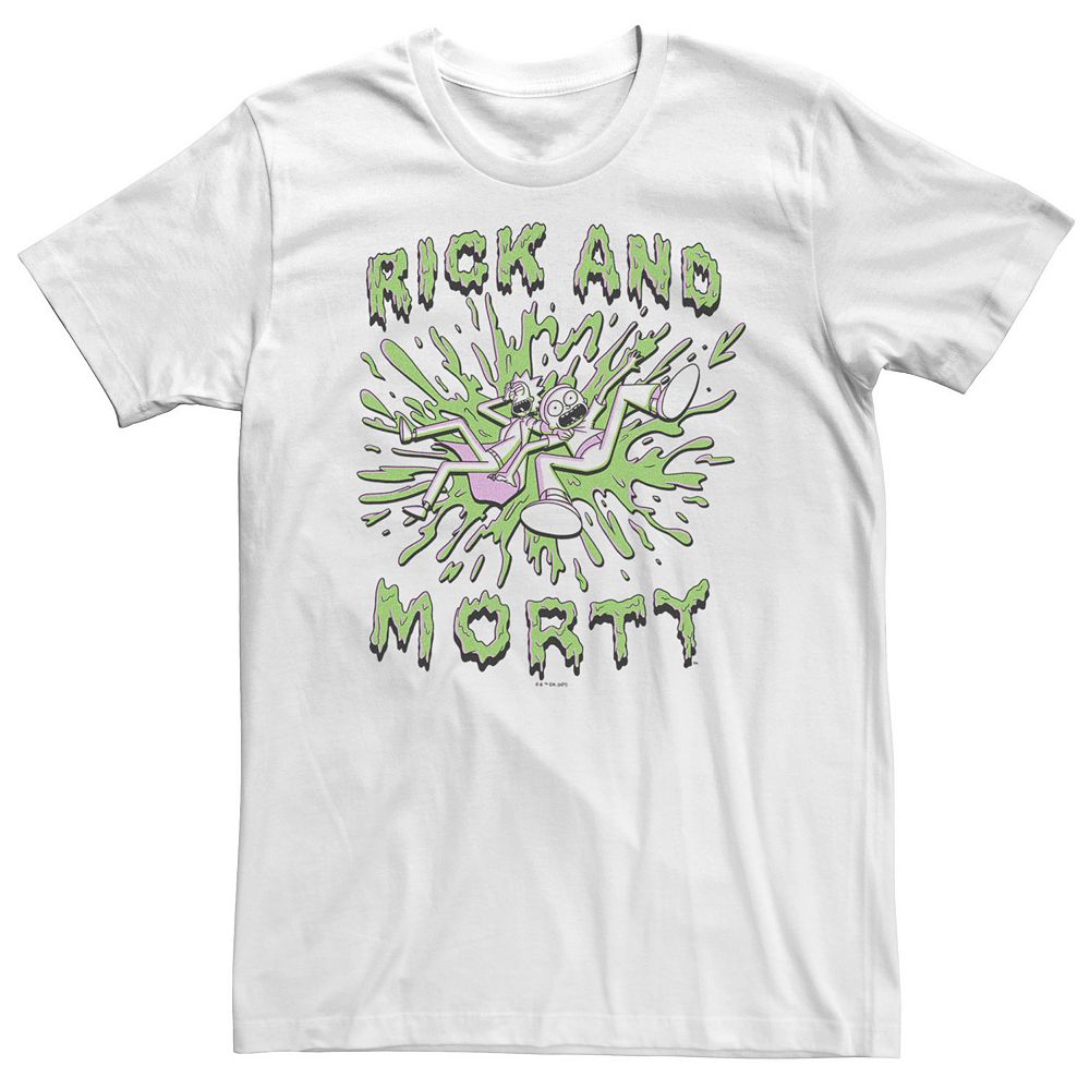 Big & Tall Rick & Morty Slime Splatter Tee