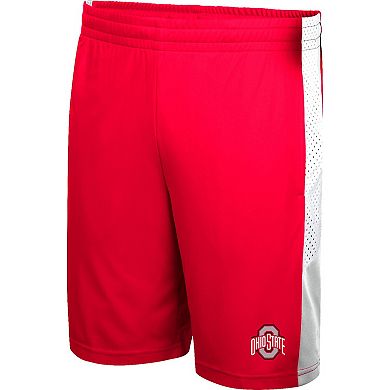 Youth Colosseum Scarlet Ohio State Buckeyes Very Thorough Colorblock Shorts