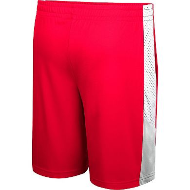 Youth Colosseum Scarlet Ohio State Buckeyes Very Thorough Colorblock Shorts