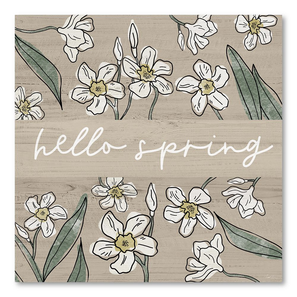COURTSIDE MARKET Hello Spring Canvas Wall Art