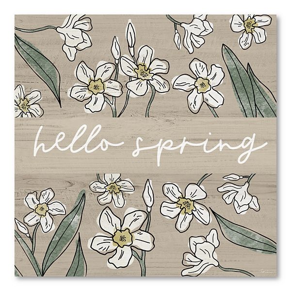 COURTSIDE MARKET Hello Spring Canvas Wall Art