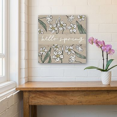 COURTSIDE MARKET Hello Spring Canvas Wall Art