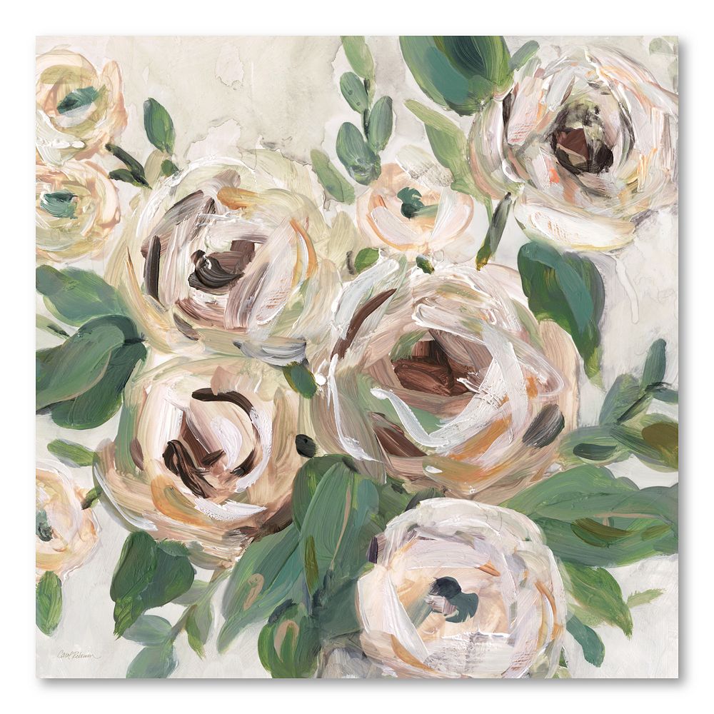 COURTSIDE MARKET Bright Floral Depth Canvas Wall Art
