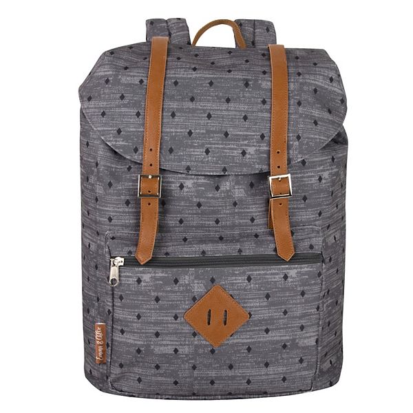 Emma And Chloe Diamond Dot Flap Backpack