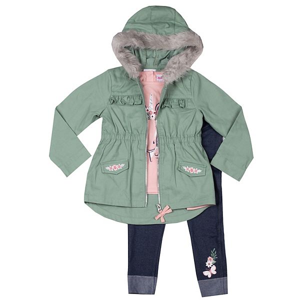 Baby & Toddler Girl Little Lass 3-Piece Jacket Set