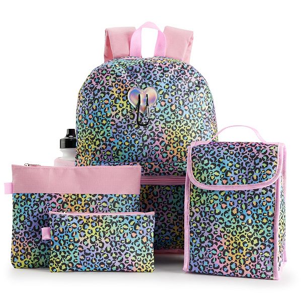 Girls Print Backpack 6-Piece Set