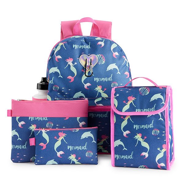 Girls Print Backpack 6-Piece Set