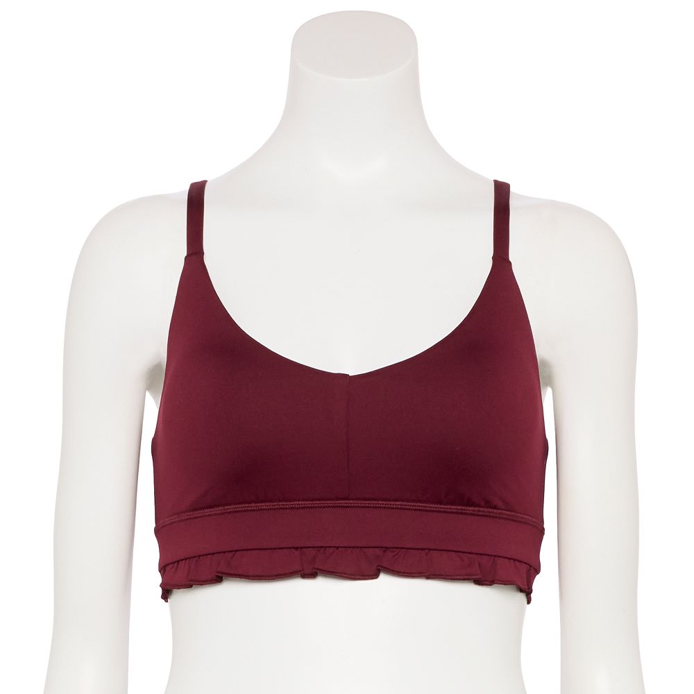 Tek Gear® Twist Back Ruffle Bra