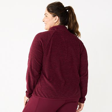 Plus Size Tek Gear® Microfleece Quarter-Zip Top