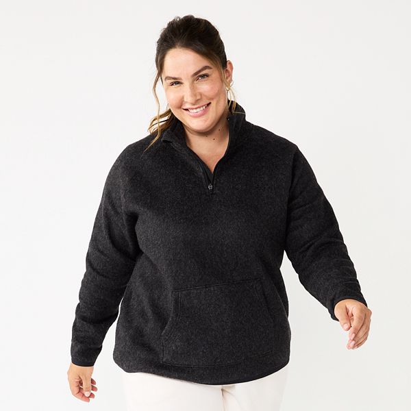 Plus Size Tek Gear® Microfleece Quarter-Zip Top