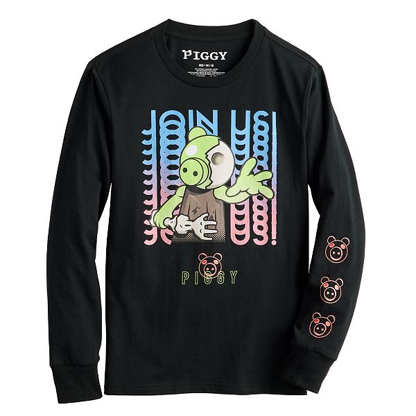 Boys 8-20 Piggy Join Us Phatmojo Video Game Long Sleeve Graphic Tee