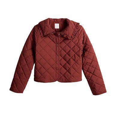 Women's LC Lauren Conrad Ruffle Quilted Jacket