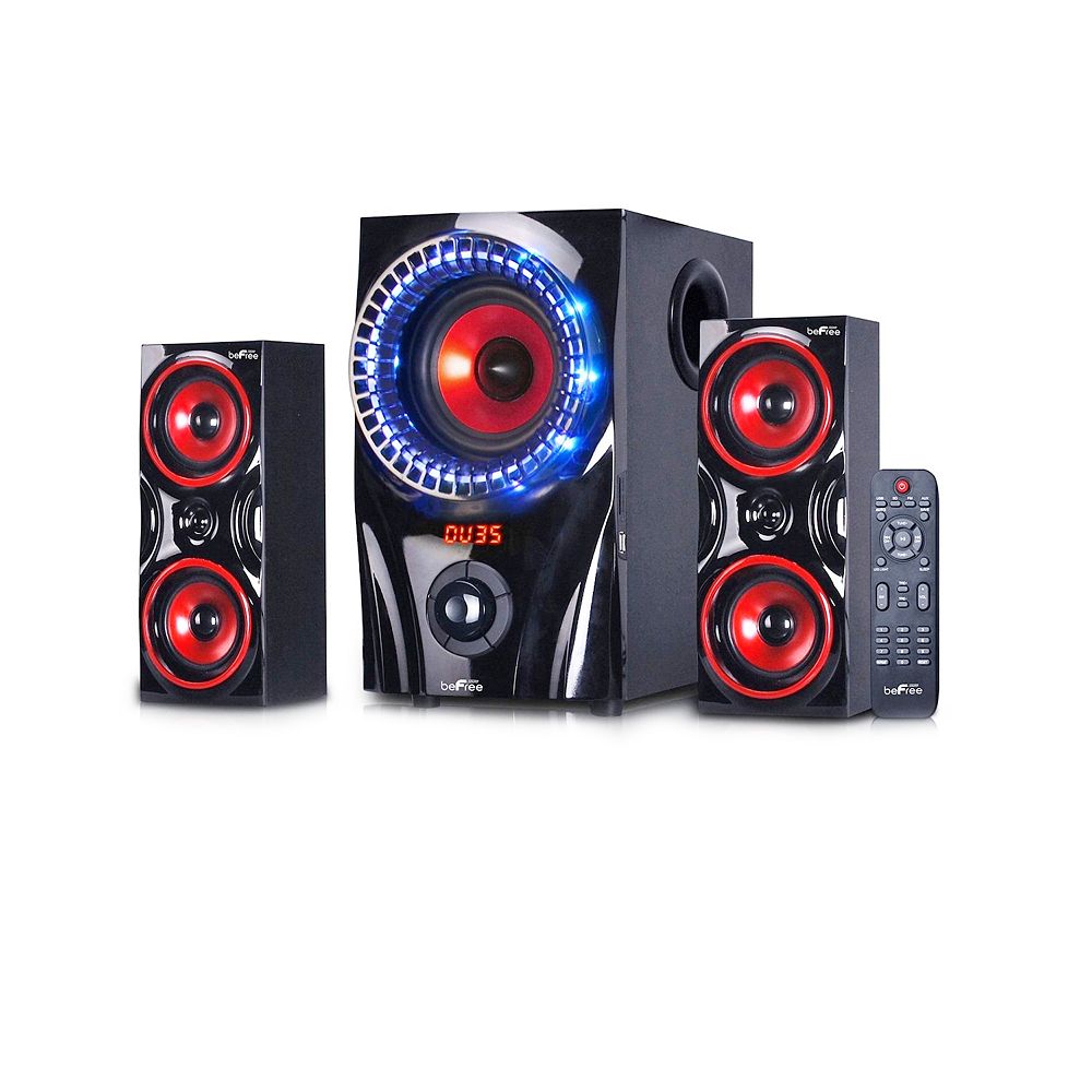 beFree Sound 2.1 Channel Bluetooth Surround Sound Speaker System