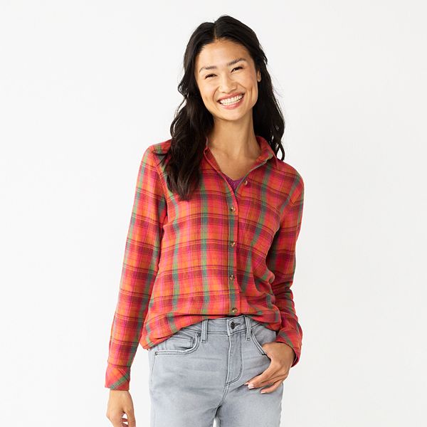 Petite Sonoma Goods For Life® Everyday Flannel Shirt