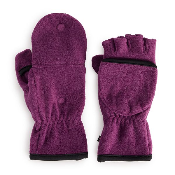 Cuddl Duds Fleece Flip Women's Finger Mittens