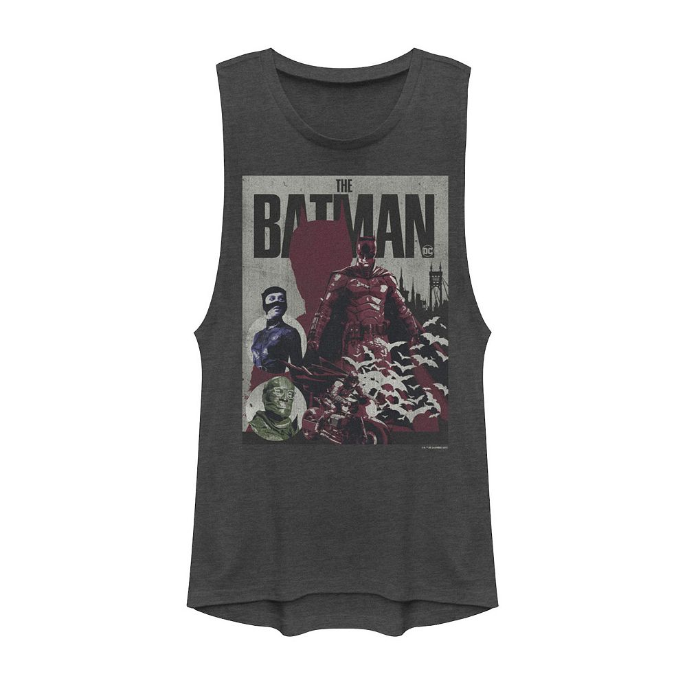 Juniors' DC Comics Batman Retro Poster Muscle Tank Top