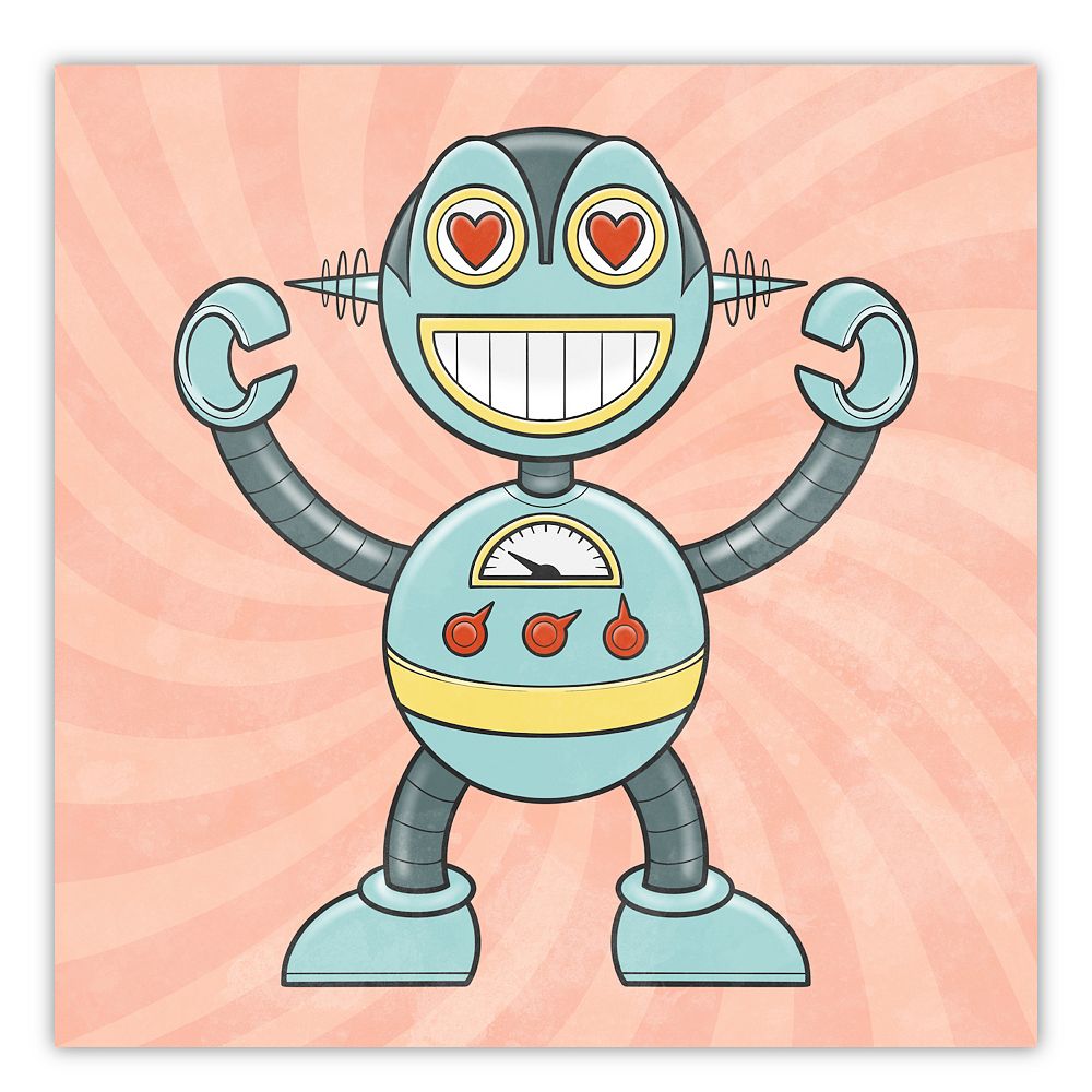 COURTSIDE MARKET Loving Bot I Canvas Wall Art