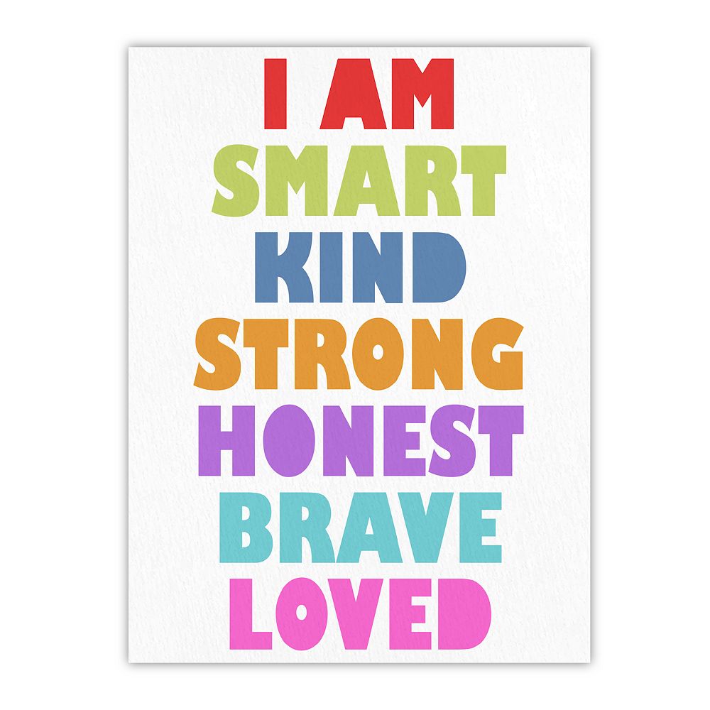COURTSIDE MARKET I Am Smart Canvas Wall Art