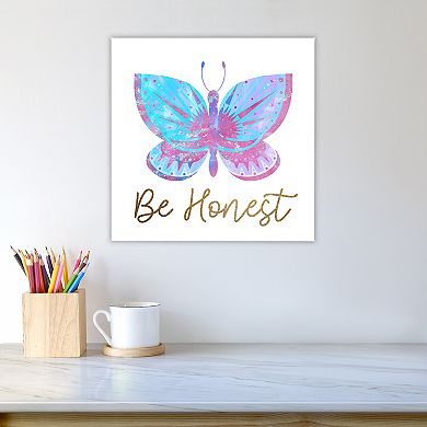 COURTSIDE MARKET Be Honest Butterfly I Canvas Wall Art