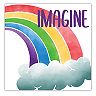 COURTSIDE MARKET Imagine Rainbow Canvas Wall Art