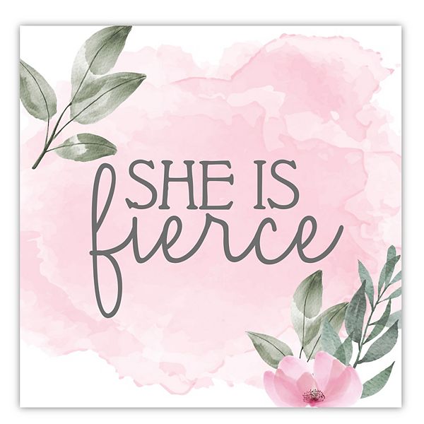 COURTSIDE MARKET She Is Fierce Canvas Wall Art