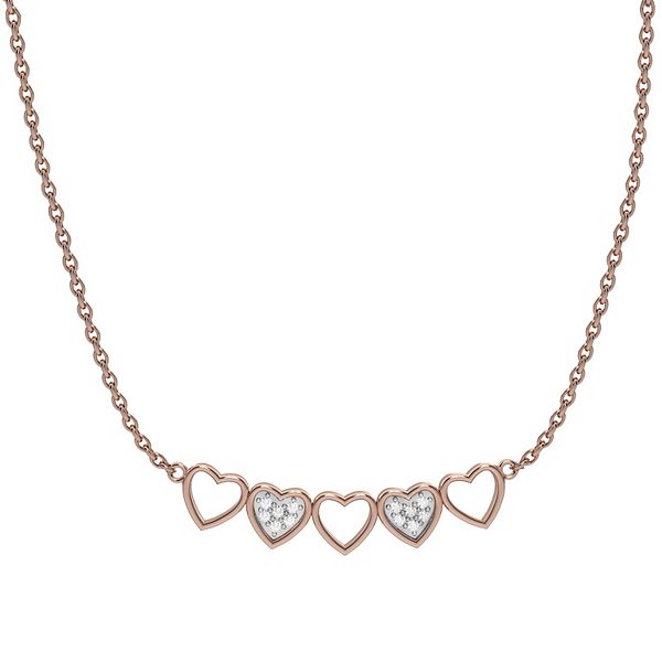 Rose gold necklace kohls store