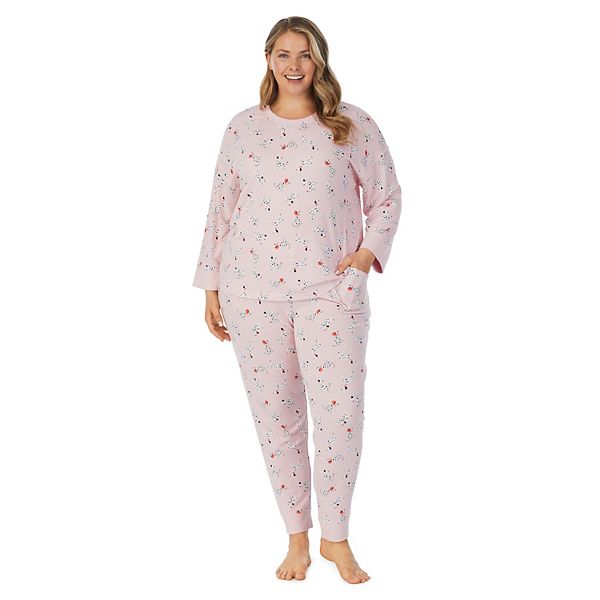 Plus Size Cuddl Duds® Sweater Knit 34 Sleeve Pajama Top And Banded